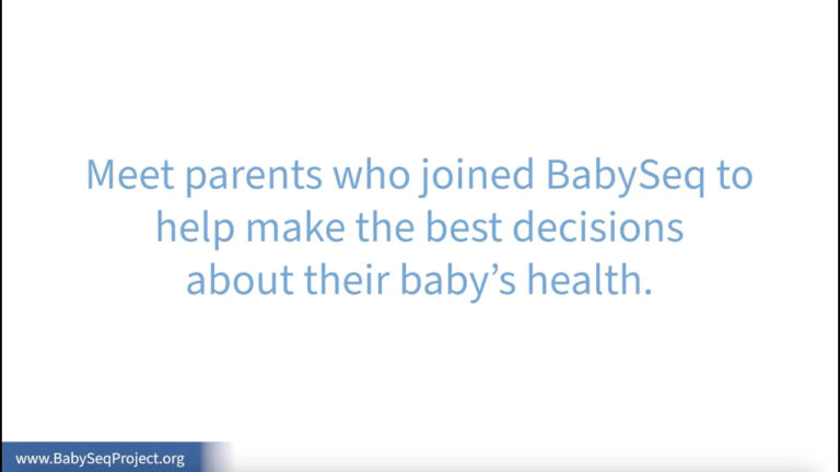 Meet Families from the BabySeq Project (2 min version) – Genomes to People