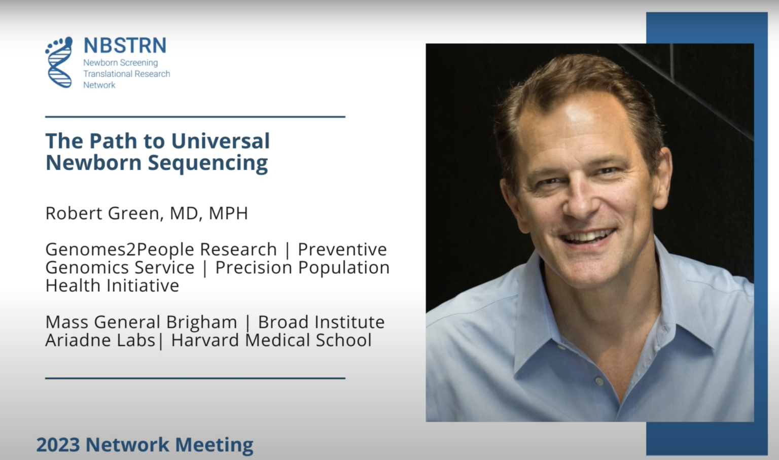 The Path to Universal Newborn Sequencing – Genomes to People