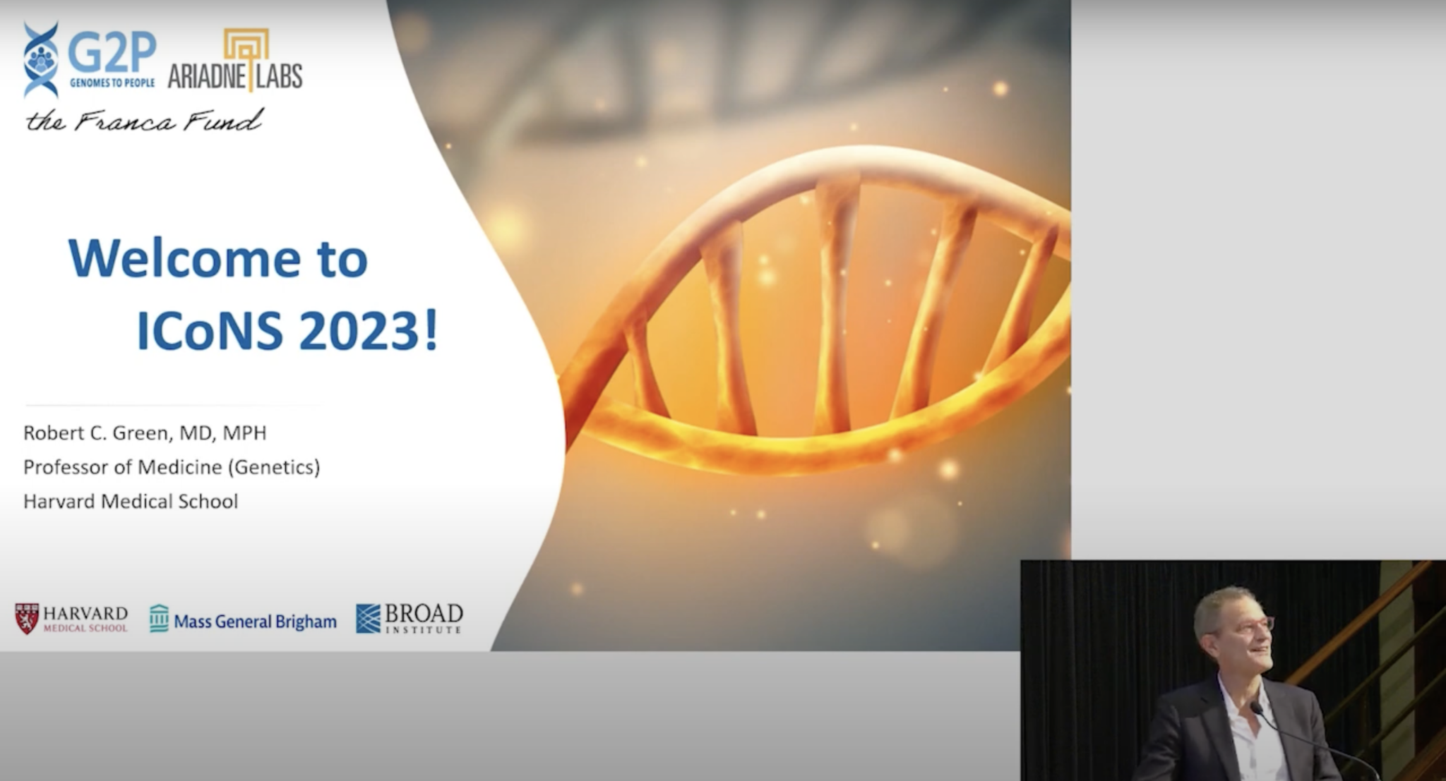 ICoNS’23 Introduction with Drs. Robert Green and David Bick ...